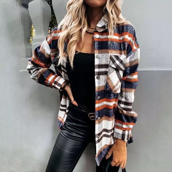 Tops | Nwt Autumn Plaid Shacket | Poshmark